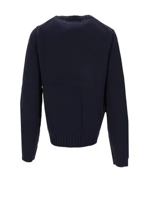 Polo Ralph Lauren Flag Intarsia Crewneck Jumper - Black