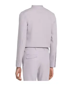 Gucci Gabardine Collared Long-sleeve Shirt - Lavender