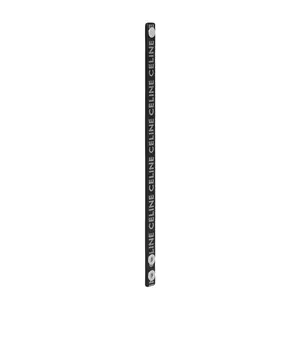 Celine Monochroms Studs Bracelet In Calfskin And Brass With Rhodium Finish