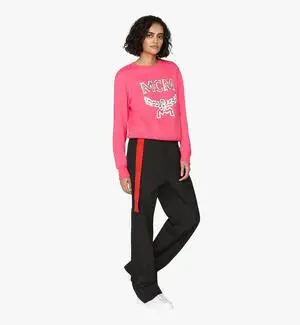 Mcm Round Neck Logo Pullover - Pink