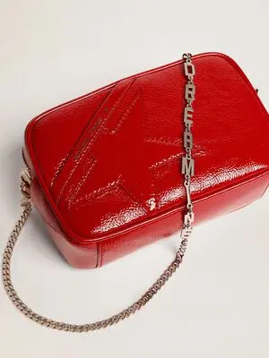 GOLDEN GOOSE Star Patch Crossbody Bag - Red