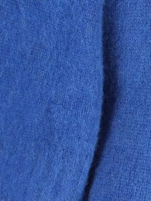 Celine Shetland Wool Crewneck Sweater With Triomphe Embroidery - Blue