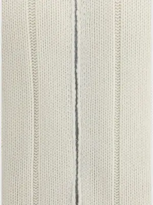 Brunello Cucinelli Zip-up Ribbed-knit Jacket - Gray
