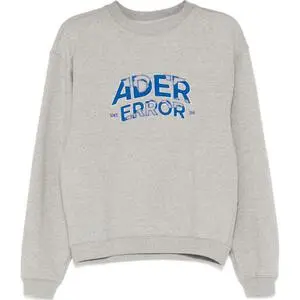 ADER ERROR Long Sleeve Sweatshirt With Logo - Gray