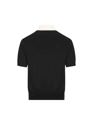 Celine Polo Sweater In Fine Cashmere Silk