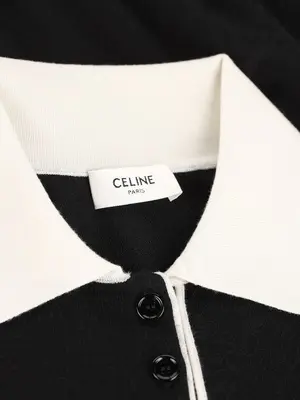 Celine Polo Sweater In Fine Cashmere Silk
