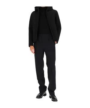 Herno Zip-up Hooded Jacket - Black