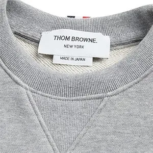 Thom Browne Loopback 4-bar Sweatshirt - Light Gray