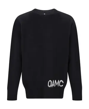 OAMC Logo Intarsia-knit Crewneck Jumper