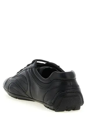 Prada Lace-up Round Toe Low-top Sneakers