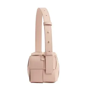 Bottega Veneta Small Brick Cassette Shoulder Bag - Lotus Pink