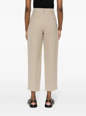 Brunello Cucinelli Cropped Tapered Trousers - Nude