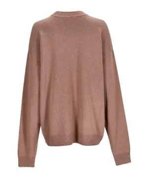 Balenciaga Crewneck Knit Sweater With Rib Details