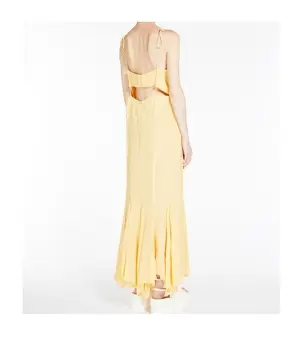 Sportmax V-neck Gathered Maxi Dress