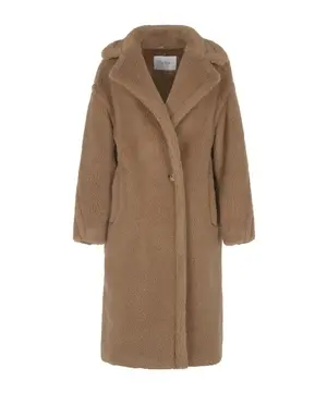 MAX MARA Max Mara Double-Breasted Long Teddy Coat