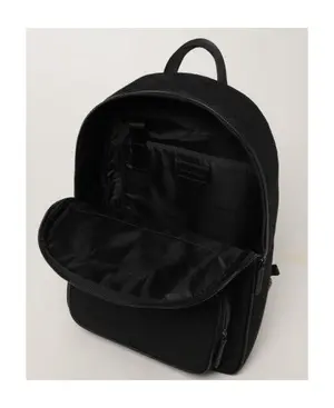 Emporio Armani Logo Lettering Zipped Backpack