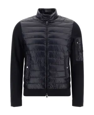 Herno Zip-up Padded Down Jacket With High Collar - Black