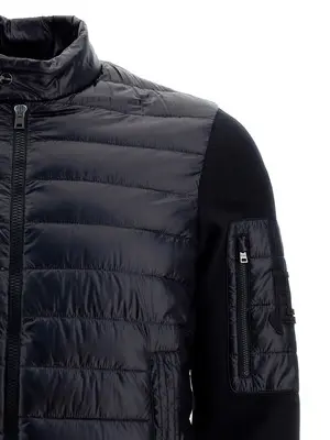 Herno Zip-up Padded Down Jacket With High Collar - Black