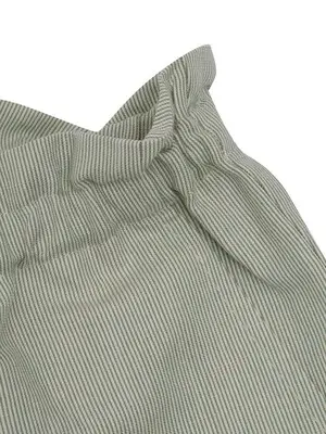 Bonpoint Elasticated Waist Pinstripe Trousers - Gray