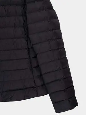 Moncler Quilted Zip-up Jacket - Black