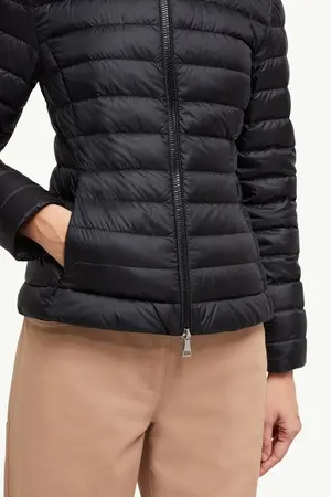 Moncler Quilted Zip-up Jacket - Black