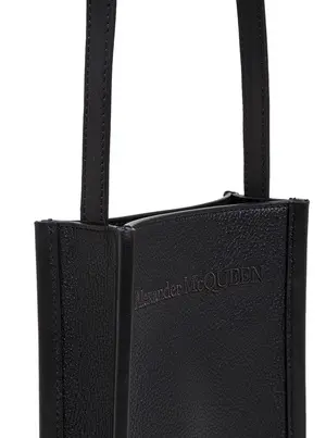 Alexander McQueen Logo Embossed Crossbody Bag