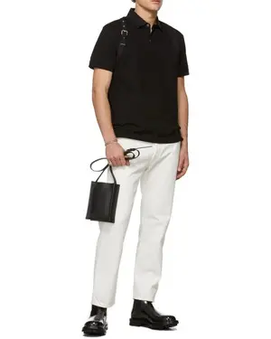 Alexander McQueen Logo Embossed Crossbody Bag