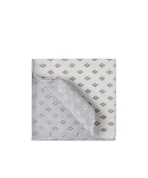 Brunello Cucinelli Diamond Silk Pocket Square Scarf - Panama
