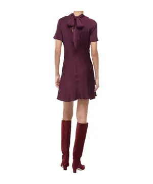Staud Iris Silk Mini Dress