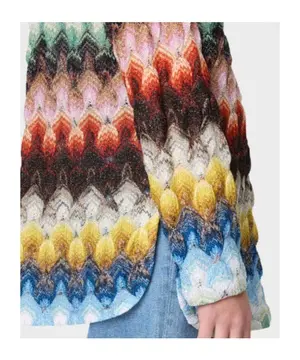 Missoni Textured V-neck Knitted Top - Multicolor