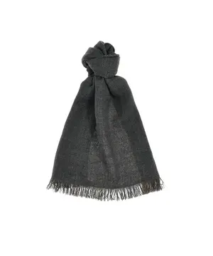 Brunello Cucinelli Fringed Edge Scarf - Grey