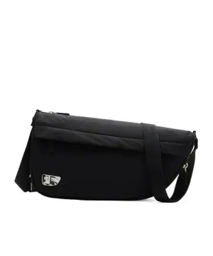 Burberry Shield Logo Plaque Messenger Bag - Black