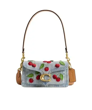 COACH Tabby Shoulder Bag With Cherry Embroidery