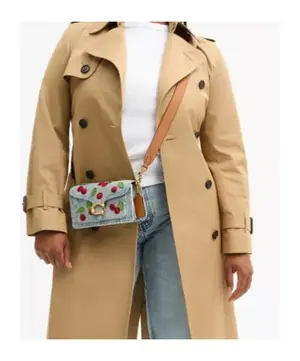 COACH Tabby Shoulder Bag With Cherry Embroidery