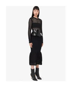 Alexander McQueen Medium Knitted Mesh Dress