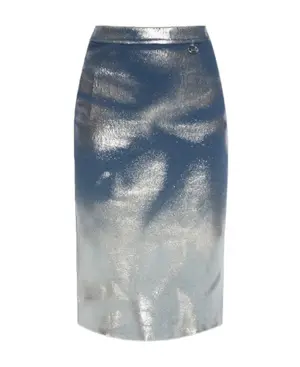 DIESEL® Loose Waist Skirt With Logo Embellishment