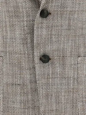 Tagliatore Linen Silk Blend Jacket - Gray