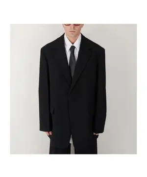 JIL SANDER Textured Lapel Suit - Black