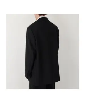 JIL SANDER Textured Lapel Suit - Black