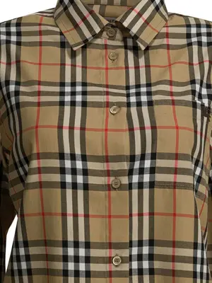 Burberry Long-sleeve Checked Shirt - Brown