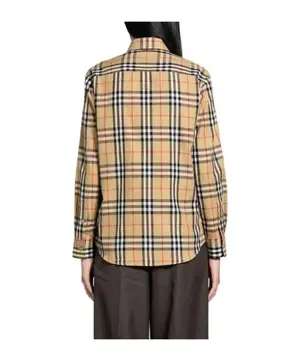 Burberry Long-sleeve Checked Shirt - Brown