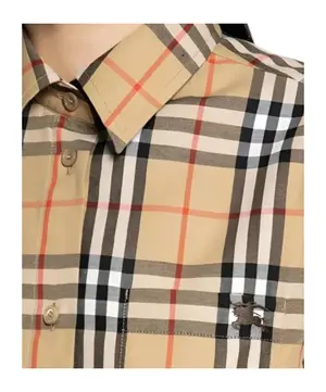 Burberry Long-sleeve Checked Shirt - Brown