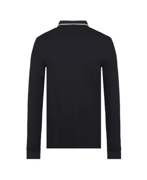 Emporio Armani Logo Long-sleeved Polo Shirt