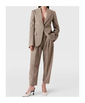 Stella McCartney Checked Single-breasted Blazer - Brown