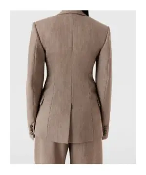 Stella McCartney Checked Single-breasted Blazer - Brown