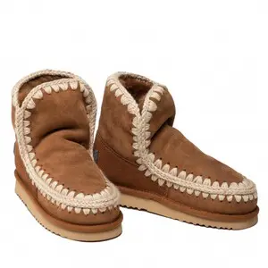 Mou Mouk Eskimo 18 Glitter Logo Slip-on Ankle Boots - Brown