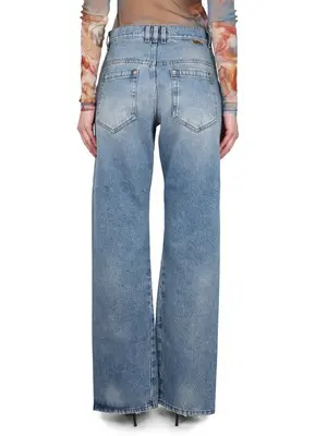 Balmain Front Slit Bootcut Jeans