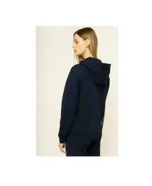EA7 Logo Zip-up Hooded Jacket - Black