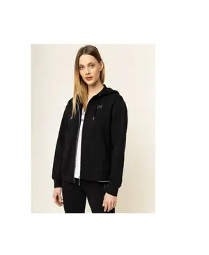 EA7 Logo Zip-up Hooded Jacket