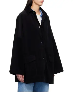 TOTEME Oversized Button-up Jacket - Black
